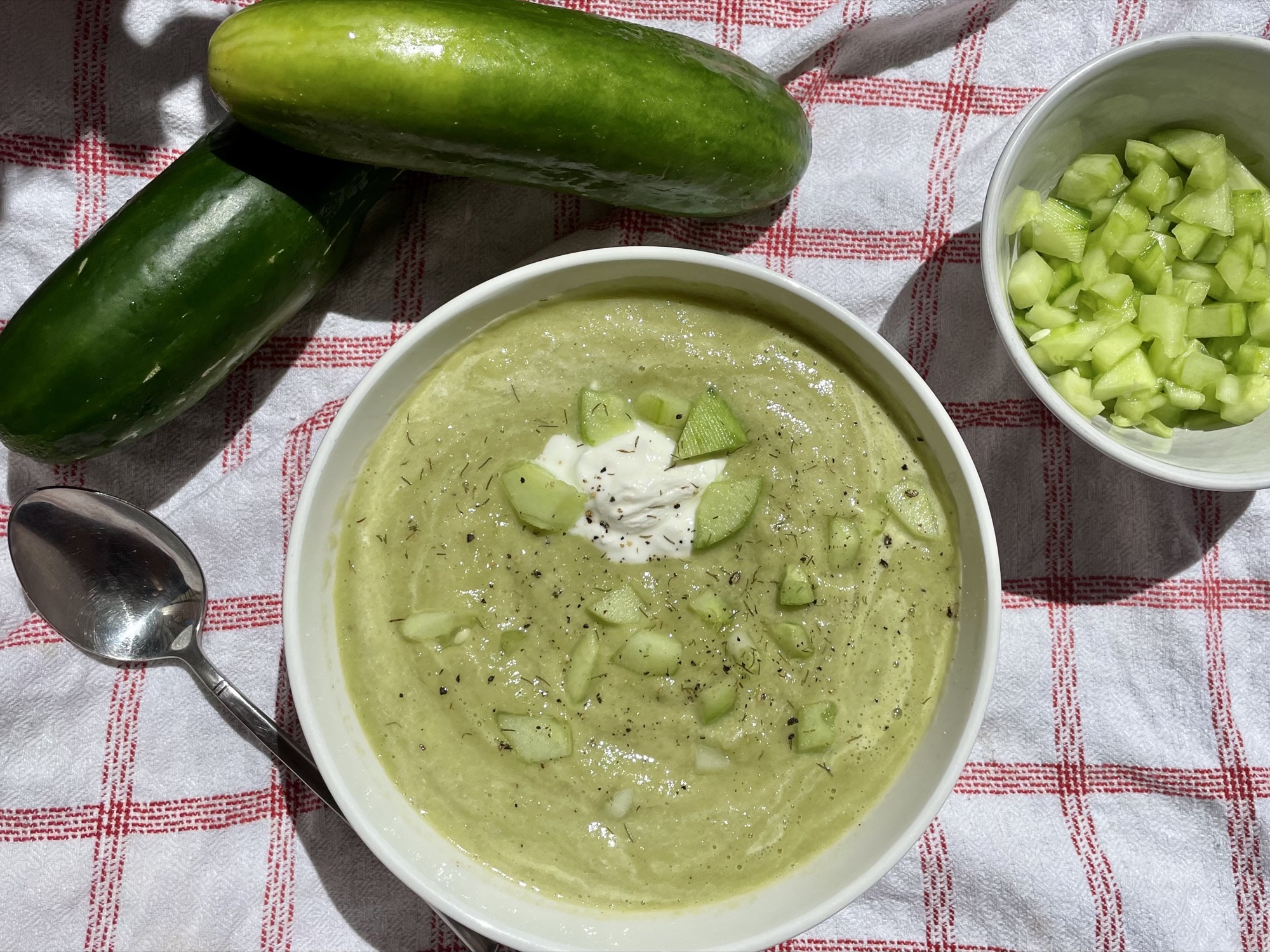 Hot or Cold Creamy Cucumber Soup – Polyphagic Abby