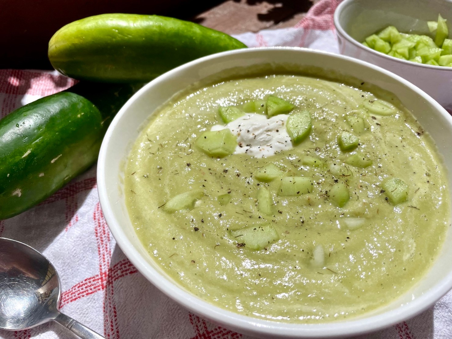 Hot or Cold Creamy Cucumber Soup – Polyphagic Abby