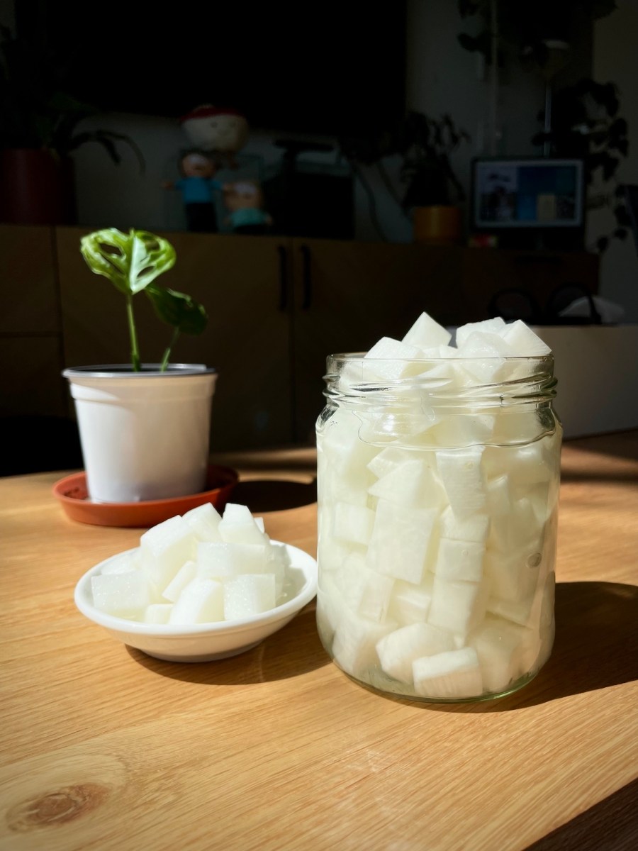Korean Sweet Pickled Radish (“Chicken-mu”) – Polyphagic Abby